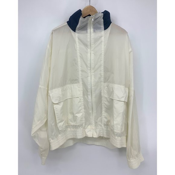 Haband | Jackets & Coats | Vintage Haband White Collared Zip Up ...